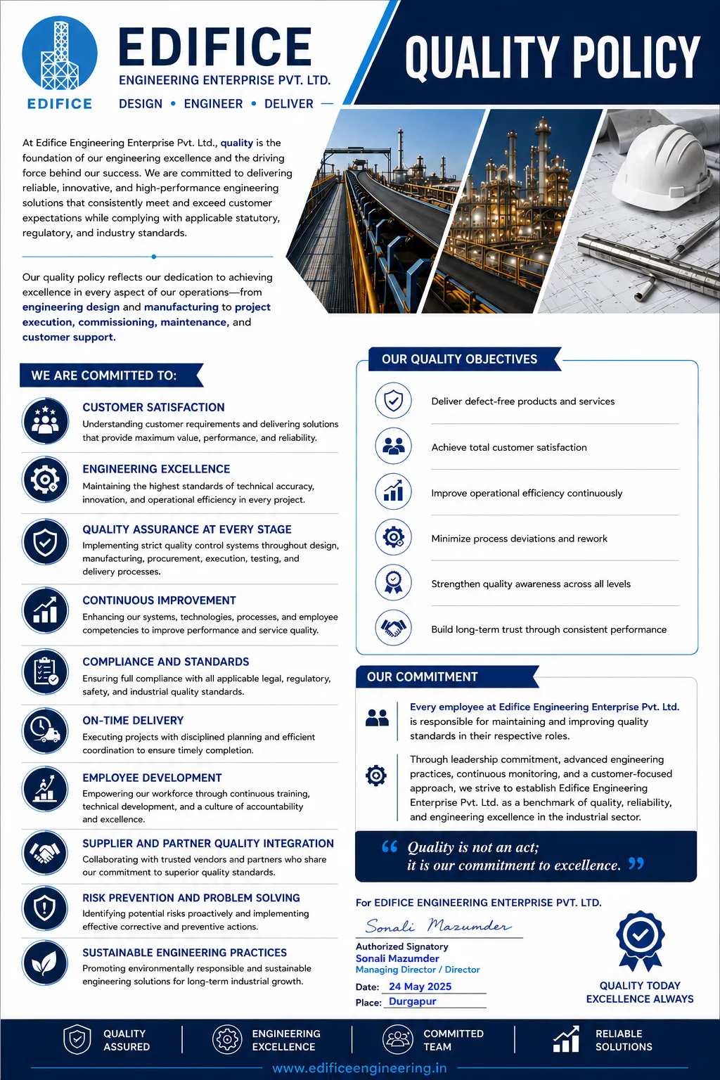 Certificate | Edifice Engineering